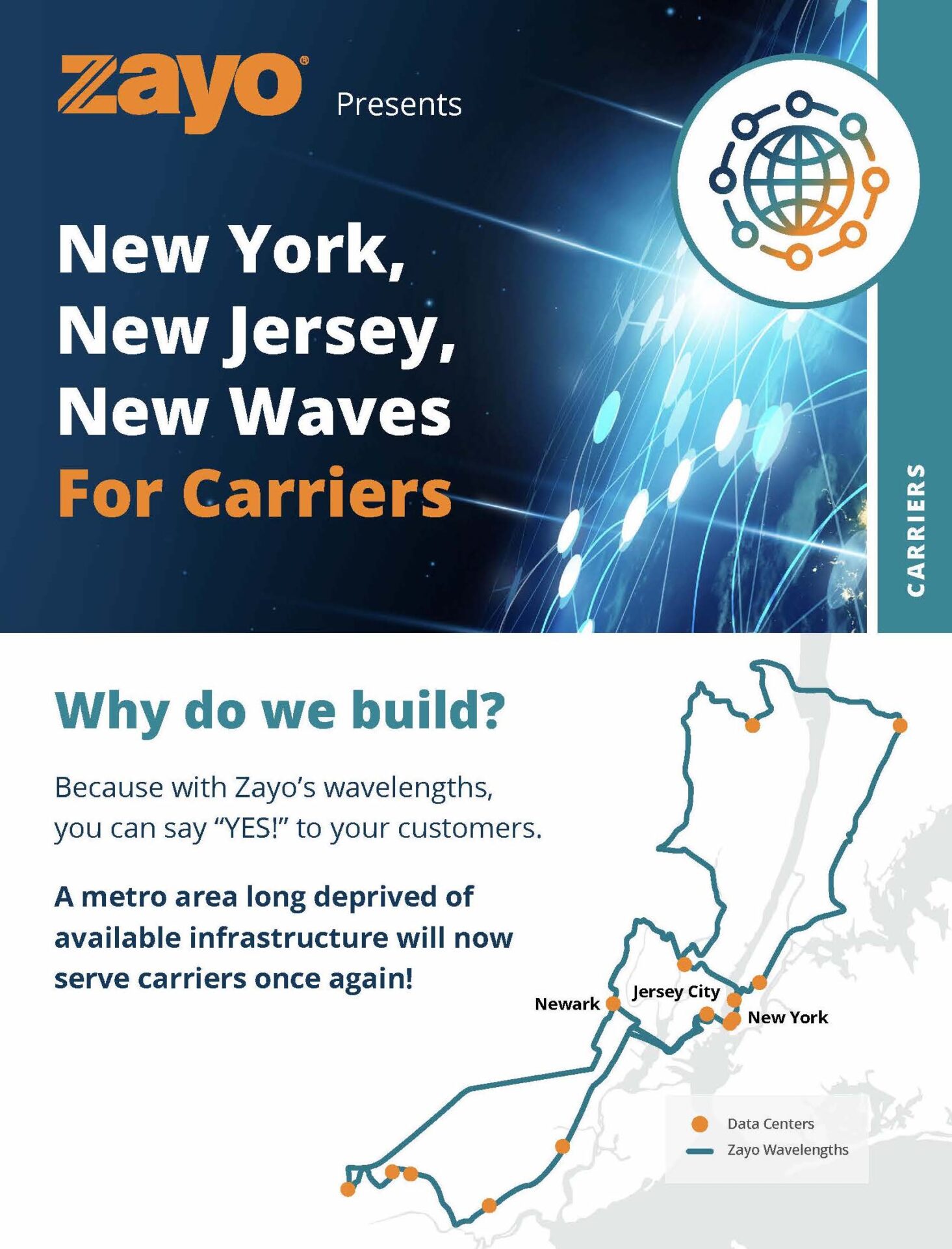 New York, New Jersey, New Waves for Carriers - Zayo