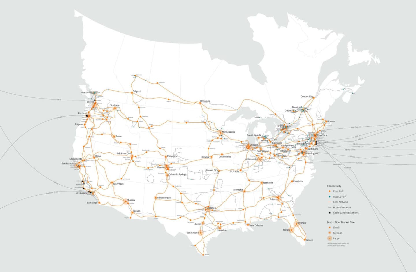 Global Network Capabilities and Fiber Network Maps | Zayo