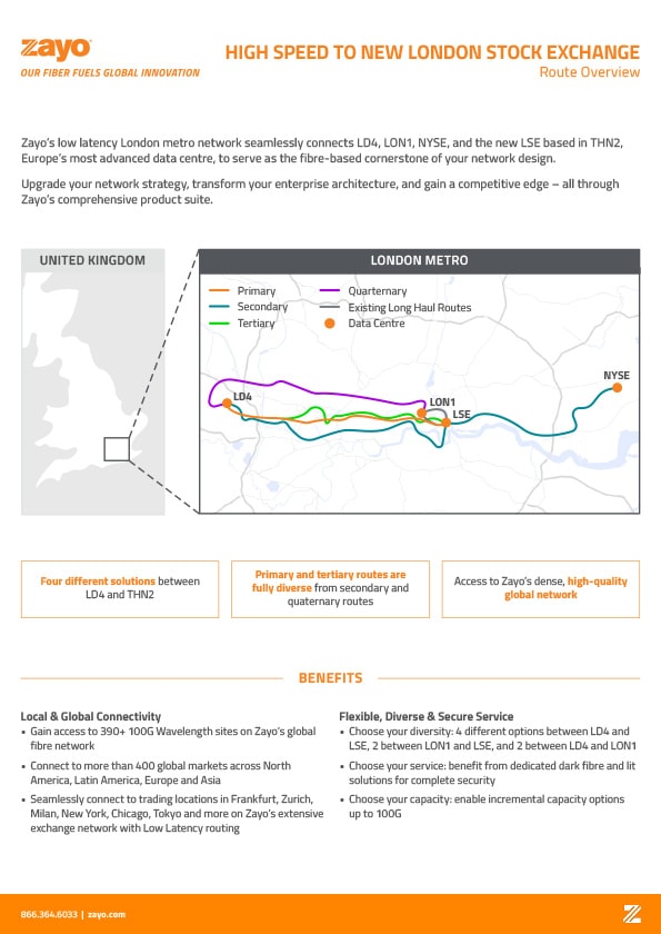 Route Overview: New London Stock Exchange | Resource | Zayo