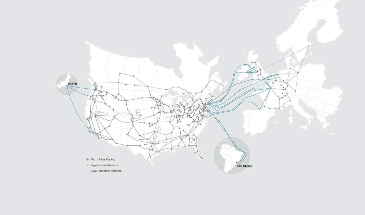 Our Network | Global Network Internet & Fiber Maps | Zayo