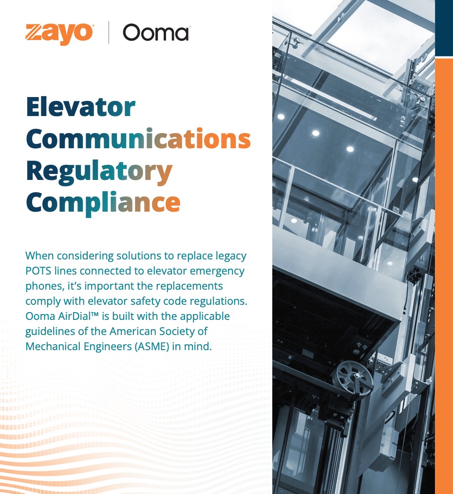 OOMA Elevator Communications Regulatory Compliance - Zayo