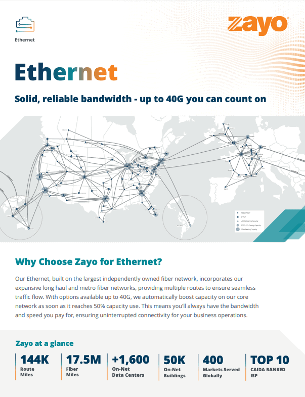 Ethernet Product Overview | Resource | Zayo