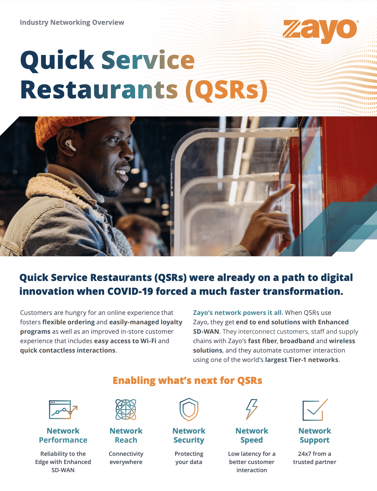 Quick Service Restaurants Overview | Resource | Zayo