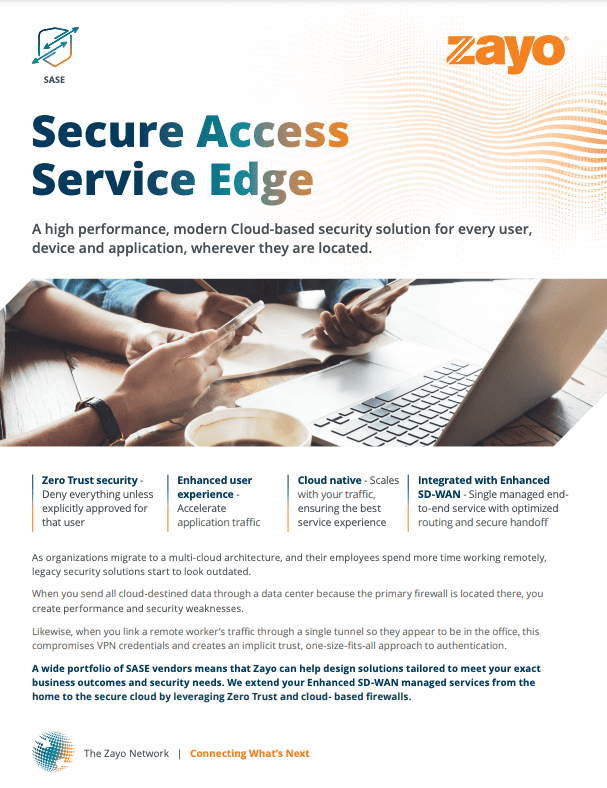 Secure Access Service Edge (SASE) | Resource | Zayo