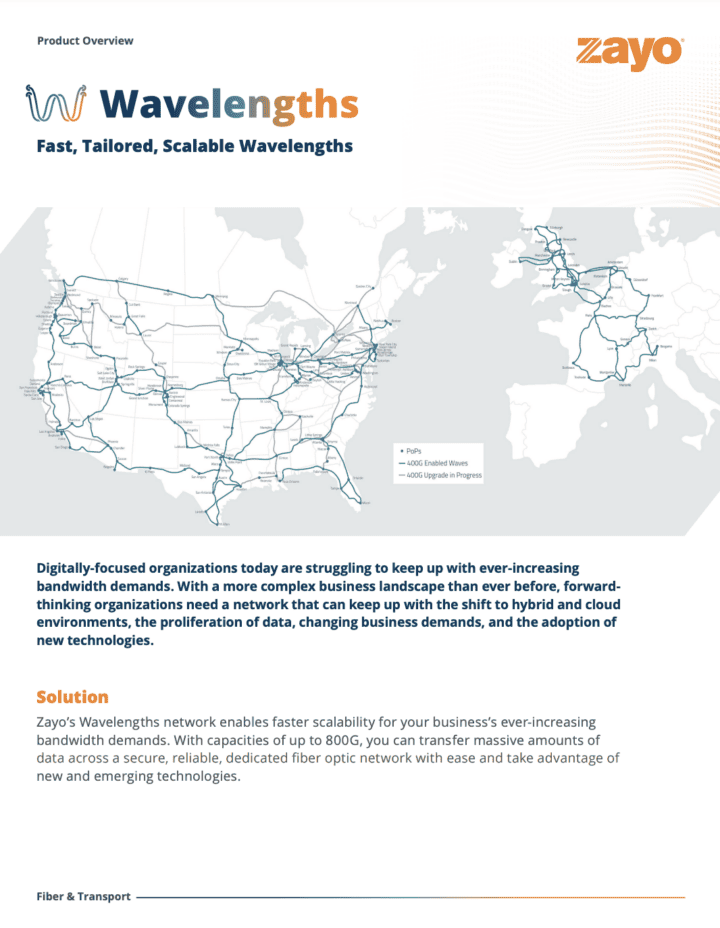 Wavelengths Overview | Resource | Zayo