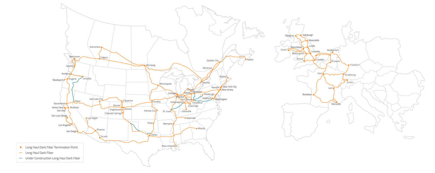 Global Network Capabilities and Fiber Network Maps | Zayo
