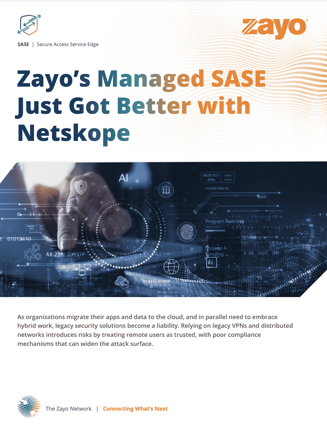 Netskope Cloud Security with Zayo's Managed SASE Solutions | Resource